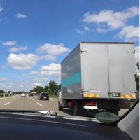 Avoiding Blind Spots On A Tractor-Trailer